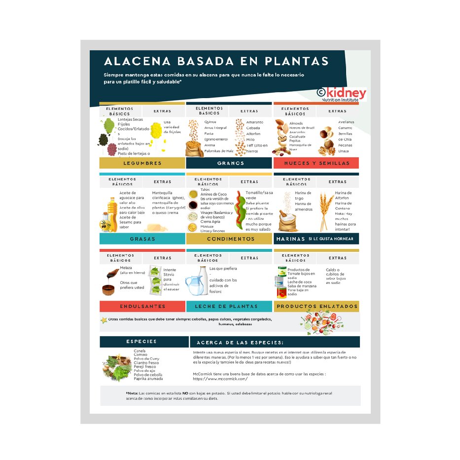 Spanish Resources Bundle - Kidney Nutrition Library