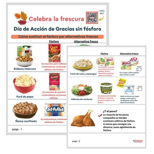 Spanish: handout_Thanksgivingfreshnotphos - Kidney Nutrition Library